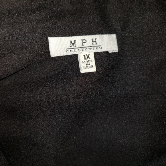 MPH Collection | Tops | Mph X Black Sheer Sleeveless Front Back Button ...